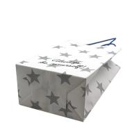 China Custom Kraft Paper Shopping Bags with Handles OEM ODM 100gsm Durable for sale
