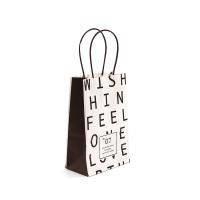 China Custom Logo Kraft Paper Bags with Handles 10kg Carry Weight for Takeaway for sale