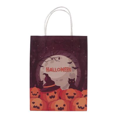 China 8 Color Flexo Printing Kraft Paper Handle Bags 5-25kg Capacity for Retail Promotional Use for sale