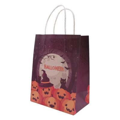 China Recycled Kraft Paper T Shirt Bags with Twist Rope Handles FSC FDA Certified Custom Size for sale