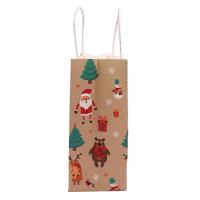 China Custom Recycled Kraft Paper Shopping Bags with Twisted Handles 100gsm 150gsm for sale