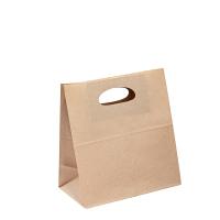 China Custom Kraft Paper T Shirt Bags 10kg Capacity Compostable Recyclable BRC ISO Certified for sale