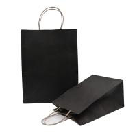China Custom Recycled Kraft Paper T Shirt Bags 8 Color Flexo Printing for Wedding for sale