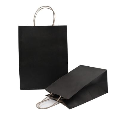 China Custom Recycled Kraft Paper T Shirt Bags 8 Color Flexo Printing for Wedding for sale