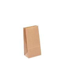 China 60gsm Brown Kraft Paper Bags No Handles Flexo Printing for Takeaway Food Packaging for sale