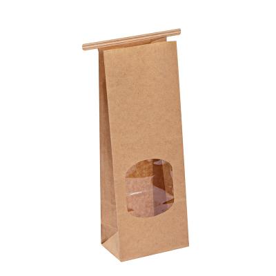 China Eco Friendly Kraft Paper Packing Bags Brown Craft Bags FDA SGS Certified Custom Size for sale