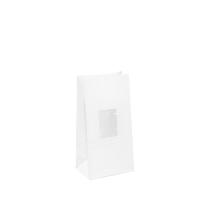 China Resealable Tin Tie White Kraft Stand Up Pouch Recyclable 5kg Capacity Food Grade for sale