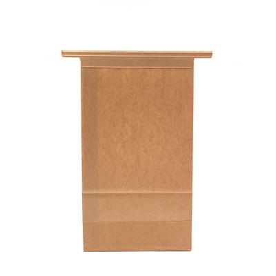 China UV Coating 8 Color Flexo Printing Kraft Paper Pouch with Tin Tie for Takeaway for sale