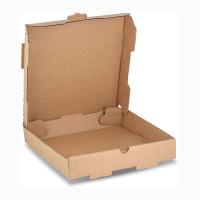 China Brown Kraft Paper Pizza Boxes FSC Certified 60gsm Food Grade Takeaway Packaging for sale