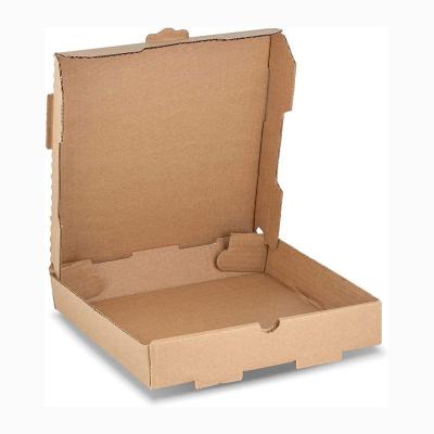 China Brown Kraft Paper Pizza Boxes FSC Certified 60gsm Food Grade Takeaway Packaging for sale