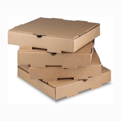 China Customizable Kraft Paper Pizza Box 60gsm Food Container with CMYK Printing for sale