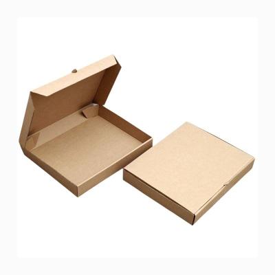 China Custom Printed Kraft Paper Pizza Box 60gsm Food Grade Takeaway Box for sale