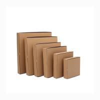 China Square Brown Food Container Paper Box Corrugated Paper Material For Pizza for sale