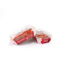 China Cherry Fruit And Vegetable Packaging Boxes , Folded Disposable Food Tray Boats for sale