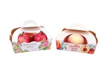 China Kraft Paper Tomato Fruit Packaging Boxes with Handles 30000 MOQ Custom Size for sale