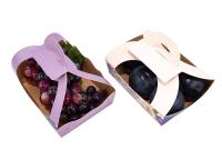 China OEM ODM Vegetable Packing Box , Waterproof Cardboard Boxes With Handle for sale