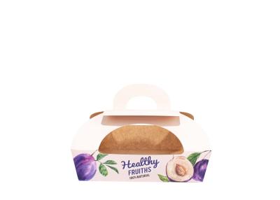 China Biodegradable Non Smell Kraft Paper Fruit Vegetable Packaging Boxes Custom Size for sale
