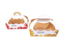 China Compostable Apple Packing Boxes Recyclable Fruit Gift Box Kraft Paper 200x150x100mm for sale