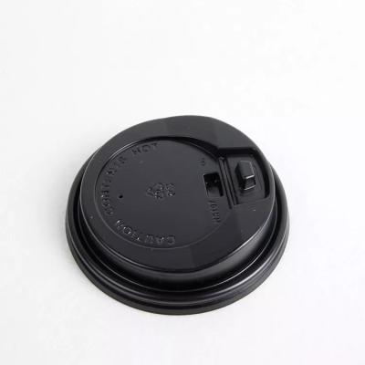China Leak Proof Disposable Plastic Lids 90mm for Coffee Tea Milk Tea Paper Cups Eco Friendly for sale