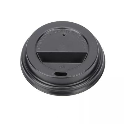 China 75mm Plastic Paper Cup Lids Embossing Stamping Printing For 9oz for sale