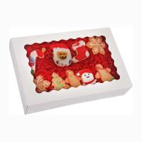 China Waterproof Oilproof Kraft Takeaway Food Boxes 60gsm with Clear Window Customizable for sale