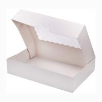 China Waterproof Oilproof Kraft Takeaway Food Boxes 60gsm with Clear Window Customizable for sale