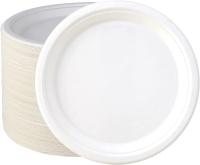 China Eco Friendly Oil Proof Kraft Paper Plate Tray Disposable 248°F Heat Resistant for Supermarket Food Packaging for sale