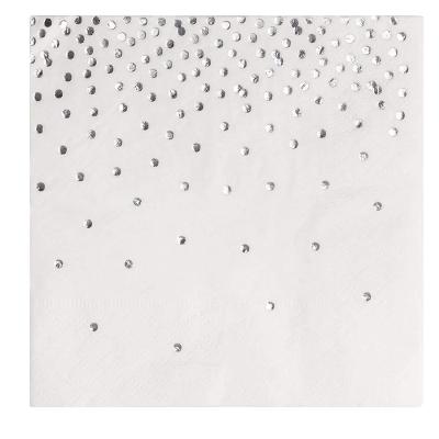 China Disposable Christmas Cocktail Napkins 3 Ply Tissue Paper for Dinner Party Decorative for sale