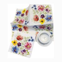 China Biodegradable Floral Paper Napkins Compostable Recyclable For Hotel for sale
