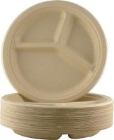 China Custom Kraft Paper Plate Greaseproof Microwavable 250gsm for Birthday Party for sale