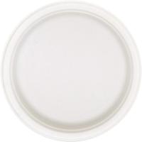 China Round Kraft Paper Plate Freezable Waterproof For Party Dinnerware for sale