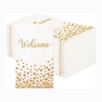 China Virgin Wood Paper Napkin Tissue 2 Ply 3 Ply 23x23cm 24x24cm for Wedding Birthday Decoration for sale