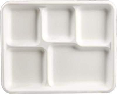 China Kraft Paper Plate 250gsm Waterproof Oil Proof Disposable for Supermarket Food Packaging for sale