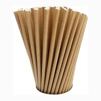 China Disposable Bamboo Paper Drinking Straws 6mm x 197mm Eco Friendly Biodegradable Custom Logo for sale