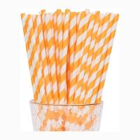 China Biodegradable Paper Drinking Straws 6mm x 197mm BPA Free Food Grade for Coffee Bars for sale