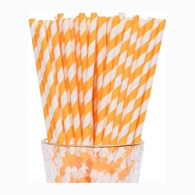 China Biodegradable Paper Drinking Straws 6mm x 197mm BPA Free Food Grade for Coffee Bars for sale