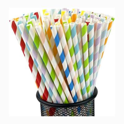 China Eco Friendly Paper Drinking Straws 6mm 8mm 10mm Biodegradable Disposable for Party Bar for sale