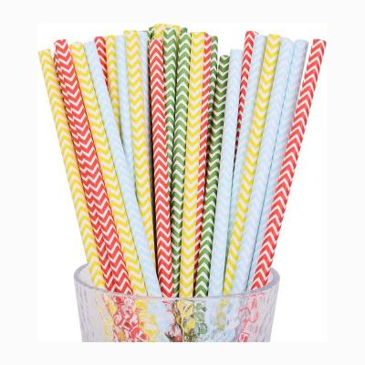 China Environmental Friendly Paper Biodegradable Straws For Cocktail Drinking for sale