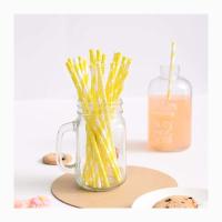China CMYK Colour Biodegradable Paper Straws Eco Friendly For Home Shop for sale