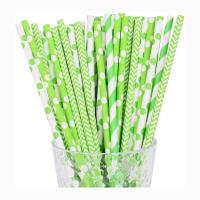 China Custom Kraft Paper Drinking Straws 6mm x 197mm Biodegradable Eco-Friendly Party Straws for sale