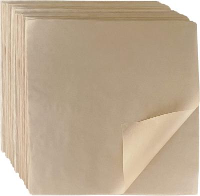 China Recyclable Wax Coated Greaseproof Sandwich Wrap Paper 10x10 Inch for sale