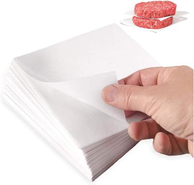 China Disposable Greaseproof Hamburger Sandwich Parchment Paper 30x30cm Food Safe Wax Coated for sale