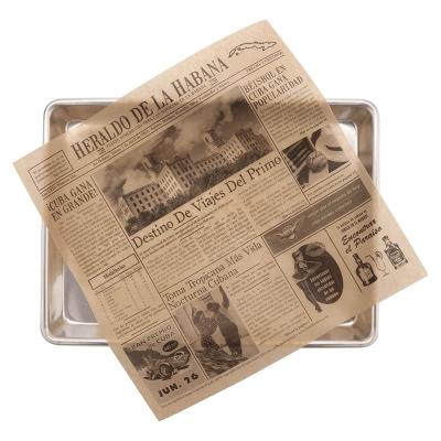 China Custom Greaseproof Wax Paper for Burger Food Wrapping 30x30cm Eco Friendly for sale