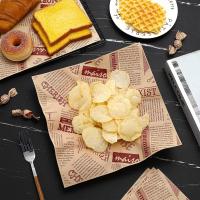 China Custom Greaseproof Wax Paper for Burger Food Wrapping 30x30cm Eco Friendly for sale