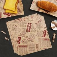 China Food Safe Wax Paper Flexo Printing for Sandwich 230°C Heat Resistant for sale