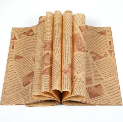 China Food Safe Wax Paper Flexo Printing for Sandwich 230°C Heat Resistant for sale
