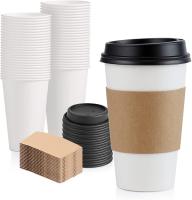 China Party Decoration Printed Takeaway Coffee Cups Biodegradable Disposable for sale
