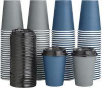 China Disposable Biodegradable Single Wall Paper Cups 12oz 16oz for Hot and Cold Drinks for sale