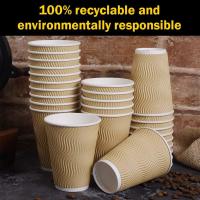 China Food Grade Custom Printed Takeaway Coffee Cups 6oz 8oz 10oz for Restaurant for sale