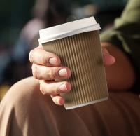 China 12oz Double Wall Disposable Coffee Cup PLA Coating FSC FDA Certified Hot Paper Cup for sale